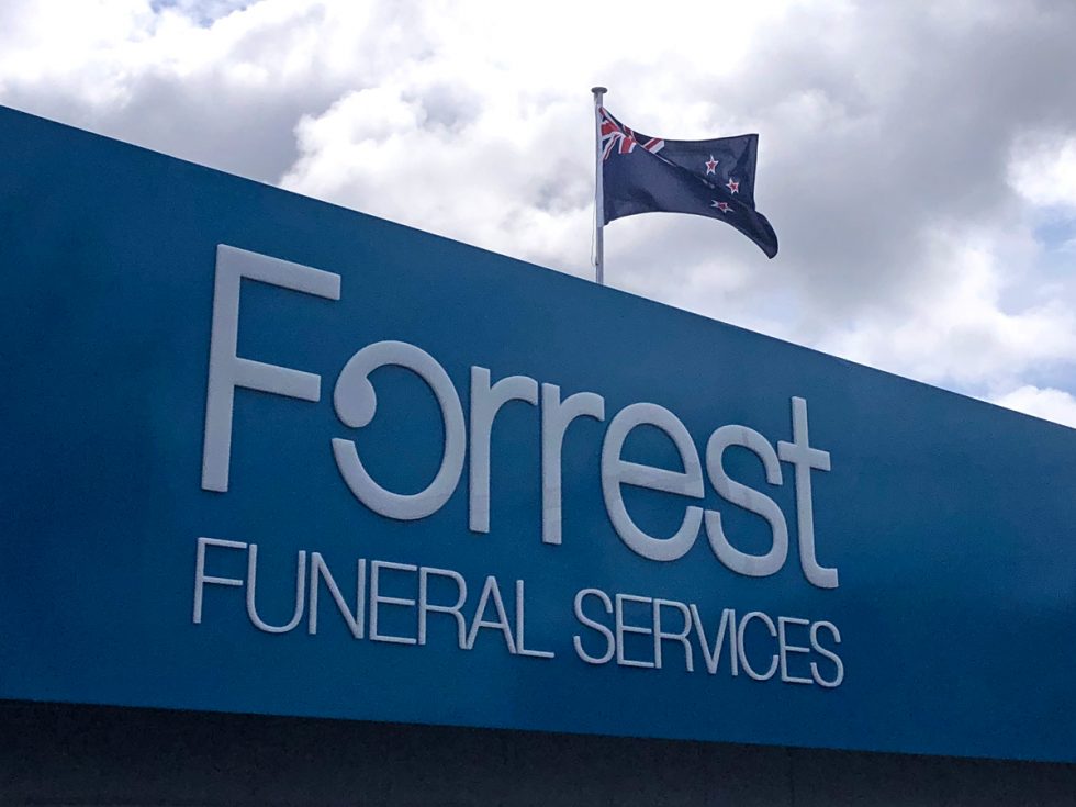 External signage for Forrest Funeral Services - Big